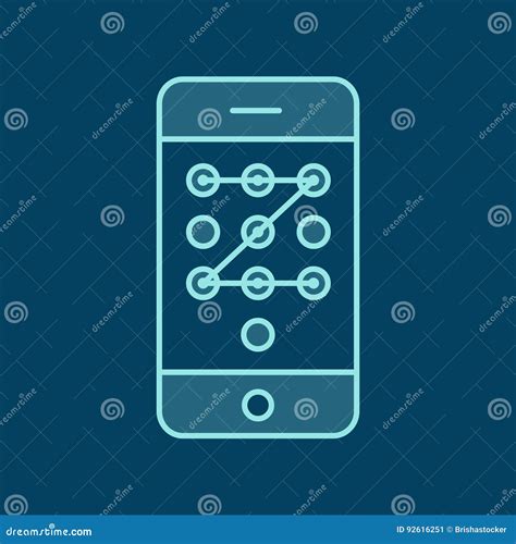 Locking And Unlocking The Phone The Concept Of Mobile Phone Security Safety Or Protection Of