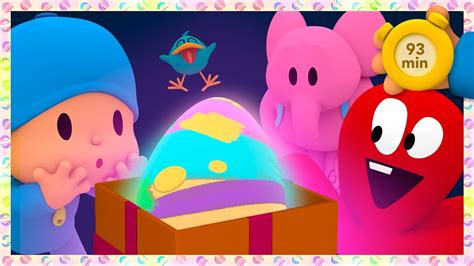 🌈 Pocoyo And Nina Colored Surprise Eggs 93 Min Animated Cartoon For