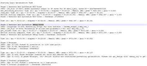 Failed To Generate And Synthesize Debug Ip Ipddr4phy22