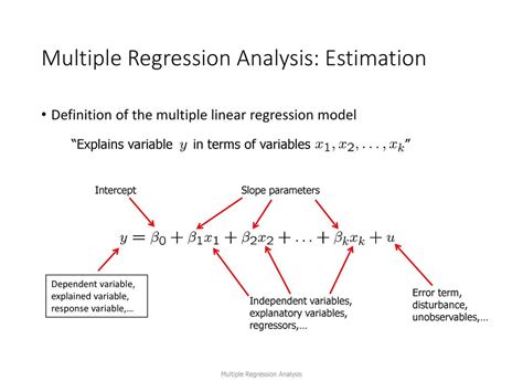multiple regression analysis estimation ppt download