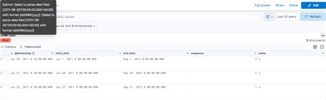 Filtering By Date Field Other Than The Timestamp In Kibana Dashboard