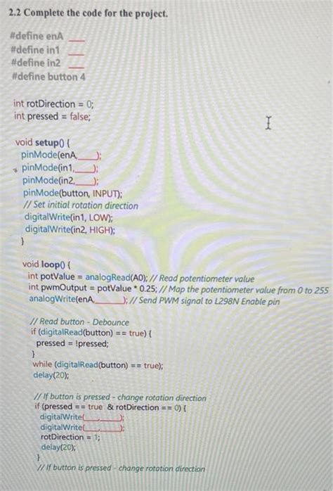 Solved Task Controlling The Speed Of A Dc Motor With A Chegg