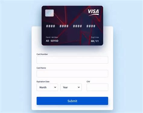 React Interactive Paycard Rreactjs
