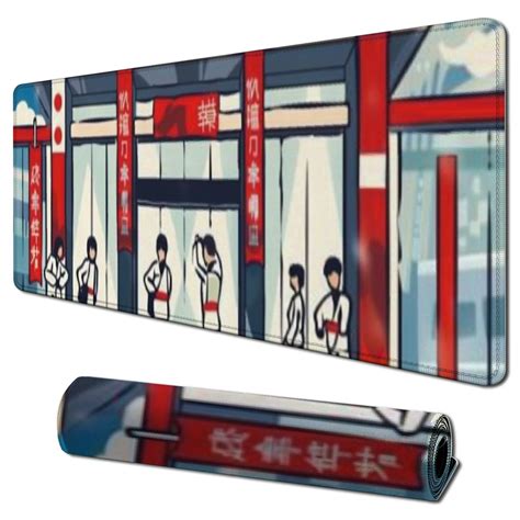 Taekwondo Martial Arts Prints Large Office Gaming Mouse Pad Strong Adhesion And Durability