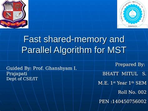 Ppt Parallel Algorithm For Mst Dokumentips