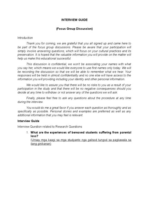 interview guide pdf