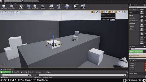 Quick Dev Tip 100 Ue4 Ue5 Snap To Surface — Cbgamedev