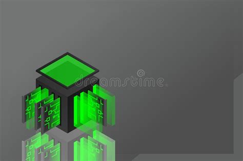 Data Center Isometric Icon Database And Cloud Data Storage Concept Pcb Slot Server Room