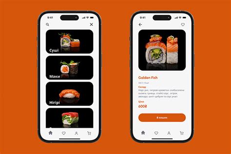 RollFusion Sushi Delivery App UI UX Design Concept Behance