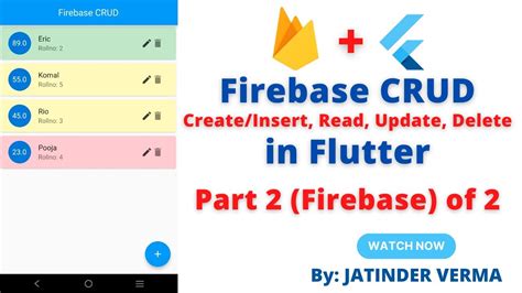 Firebase Crud In Flutter Part 2 Of 2 Firebase Integration Youtube