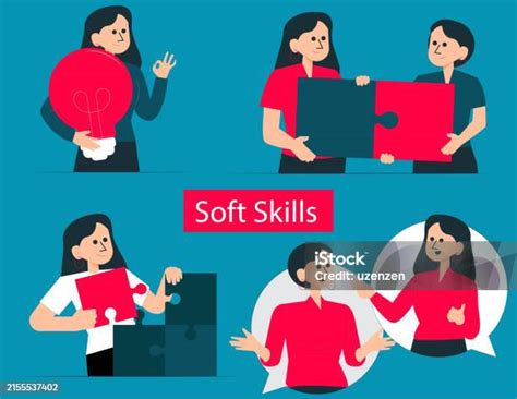 소프트 스킬 세트 고립 된 평면 벡터 일러스트 레이 션 개념 개발에 대한 스톡 벡터 아트 및 기타 이미지 개발 개선 경영자 Istock
