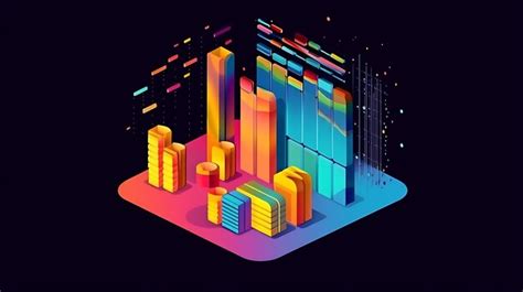 Premium Ai Image Isometric Infographic Concept Of Data Analytics Service Colorful Illustration