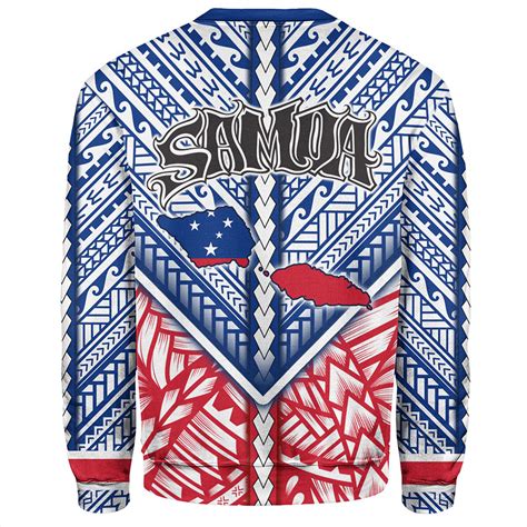 Samoa Sweatshirt Map And Seal Samoan Patterns Samoa Sweatshirt Map And Seal Samoan Patterns
