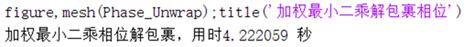 基于加权最小二乘法的相位解包裹算法相位导数的加权最小二乘法 Csdn博客
