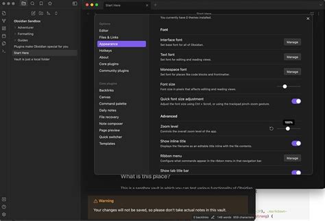 How To Change Font SIZE In Menu Pane Help Obsidian Forum