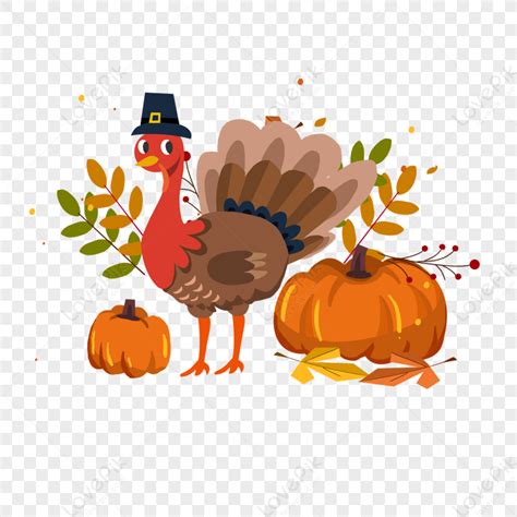 추수 일러스트 감사절 칠면조 요소호박배너십월 Png 일러스트 무료 다운로드 Lovepik