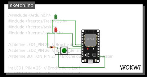 Blinkfreertos 4 Wokwi Esp32 Stm32 Arduino Simulator