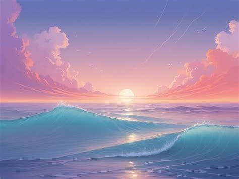 Premium Photo Abstract Ethereal Light Spectrum Wave Pattern Background With Soft Pastel Hues