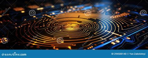 Fingerprint Scanning Ensuring User Safety Stock Illustration Illustration Of Blocking Monitor