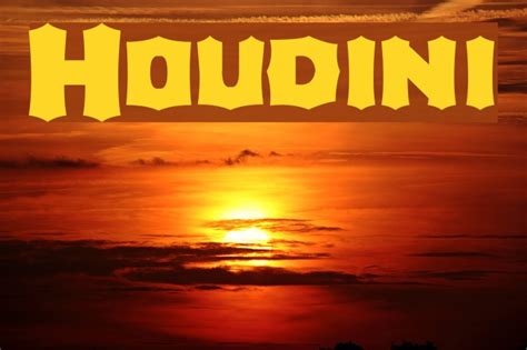 Houdini Font Houdini Font