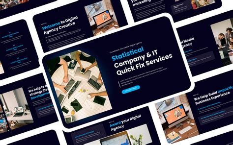 Technology Digital Agency Presentation Templatemonster