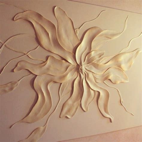 Барельеф на стене своими руками фото видео инструкция Цветочное искусство Окрашенные стены