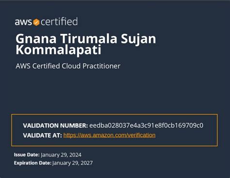 sujan kommalapati on linkedin aws cloudcomputing certification