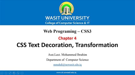 12 Css Text Decoration Transformation Youtube