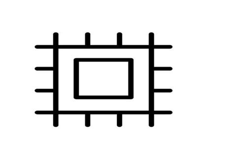 Cpu Outline Style Graphic By VisionLab Creative Fabrica