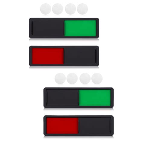 4 Pcs Black Wordless Sign Glue Office House Number The On Meeting