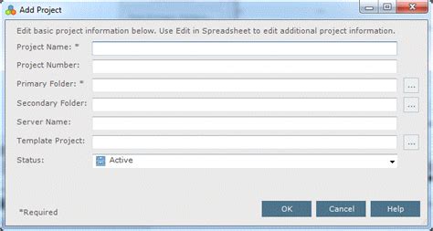 Batch Create Projects Newforma Project Center Help
