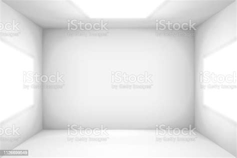 빈 화이트 룸입니다 라이트 박스의 내부 공간입니다 벡터 디자인 일러스트입니다 비즈니스 프로젝트에 대 한 모의 흰색에 대한 스톡 벡터 아트 및 기타 이미지 Istock