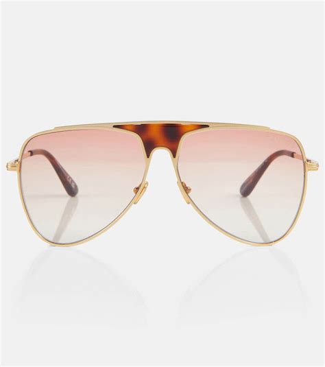Buy Tom Ford Ethan Aviator Sunglasses Black At 40 Off Editorialist