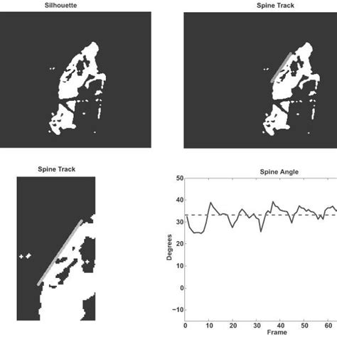 layout of contour tracking interface upper left shows silhouettes