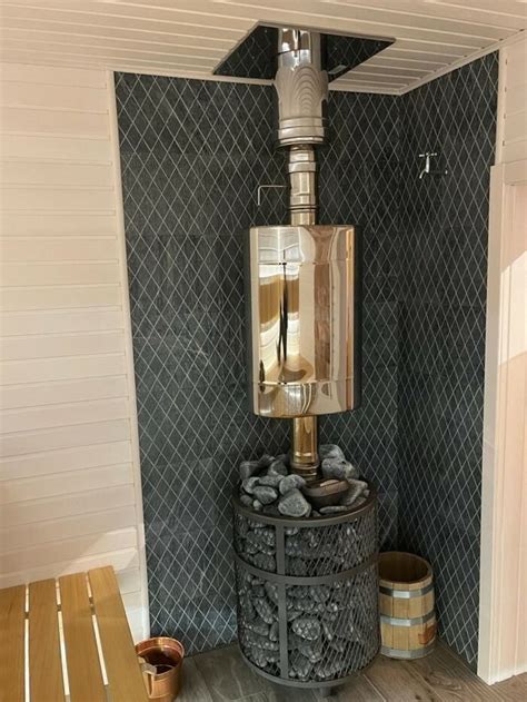 «Атмосфера М Банная печь с нержавеющей сеткой для камней в Москве купить печное оборудование