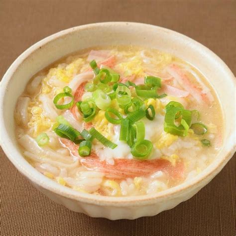 カニカマで簡単 中華風雑炊 作り方・レシピ クラシル レシピ 料理 レシピ レシピ カニ レシピ