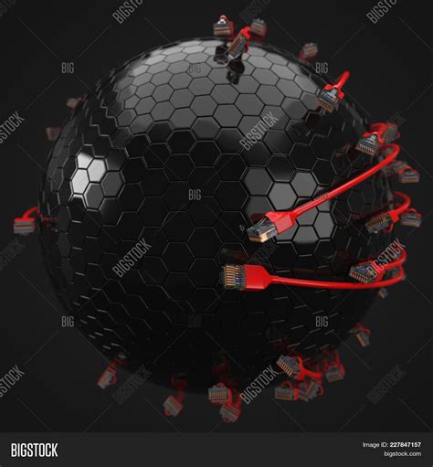Red Internet Cables Image Photo Free Trial Bigstock