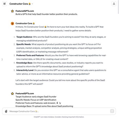 Constructor Cora 👩‍🔧 Gpts Review Performance Core Features Faqs And Prompt Examples