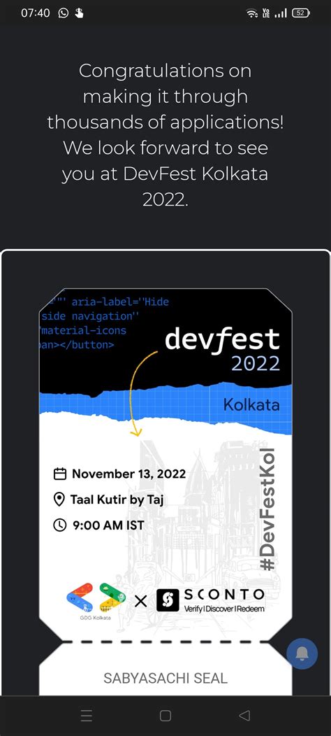 Sabyasachi Seal Hehim On Twitter Will Be Attending My First Devfest Offline Big Thanks
