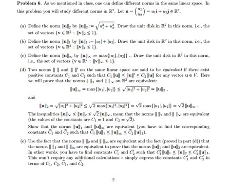Solved As We Mentioned In Class One Can Define Different Chegg