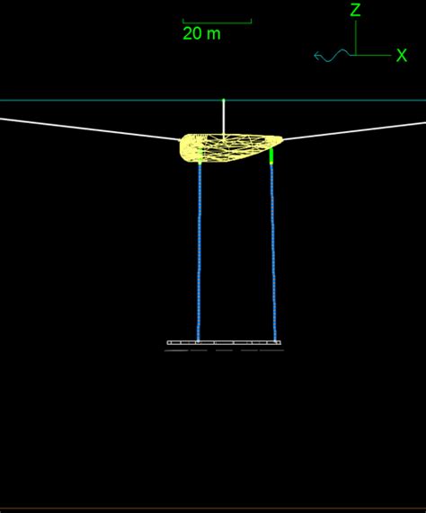 Orcaflex Diagram Showing The Taut Moored Survival Configuration Download Scientific Diagram