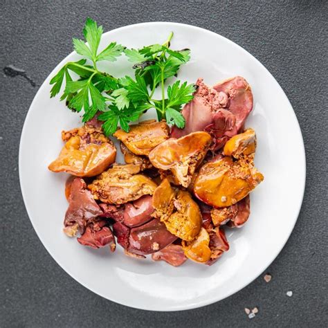 Premium Photo Chicken Liver Confit Delicious Chicken Offal Delicious