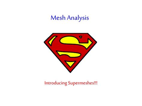 PPT Mesh Analysis PowerPoint Presentation Free Download ID 2685893