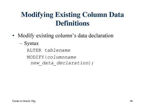 Chapter 2 Creating And Modifying Database Tables Ppt Download