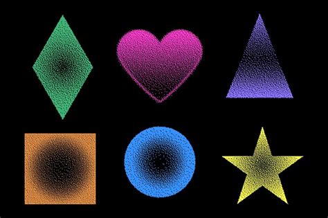 Premium Vector Bitmap Geometric Shapes