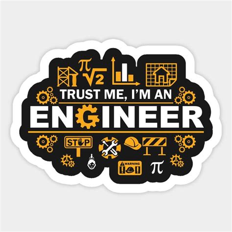 Engineering Sticker Customize Your Design