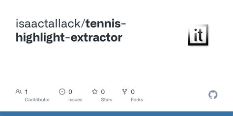 Github Isaactallacktennis Highlight Extractor