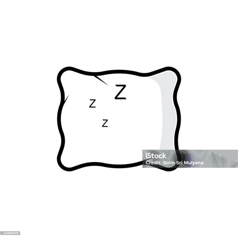 잠자는 베개 로고 템플릿입니다 비즈니스 인테리어 가구 및 수면 기호에 대 한 로고입니다 0명에 대한 스톡 벡터 아트 및 기타 이미지 Istock