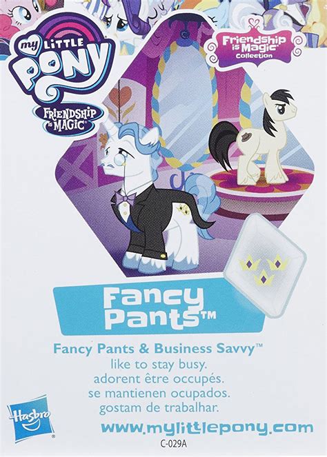 Mlp Fancy Pants Blind Bag Cards Mlp Merch