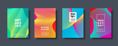 Round Square Geometric Abstract Background Vector Image